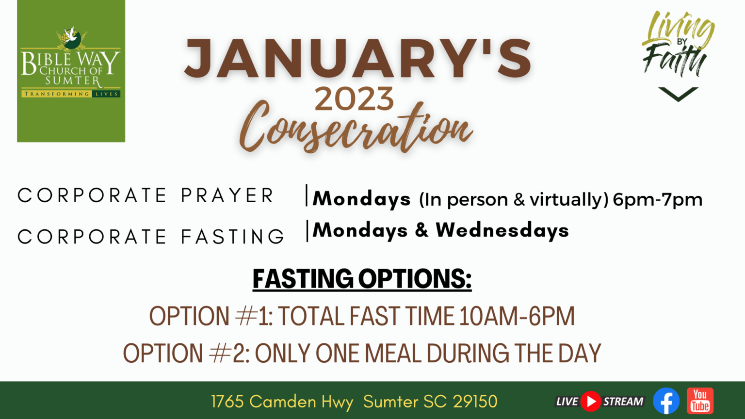 Bibleway Sumter – Transforming Lives